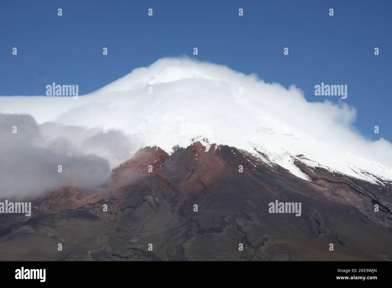 Cotopaxi is an active stratovolcano in the Andes Mountains, located in ...