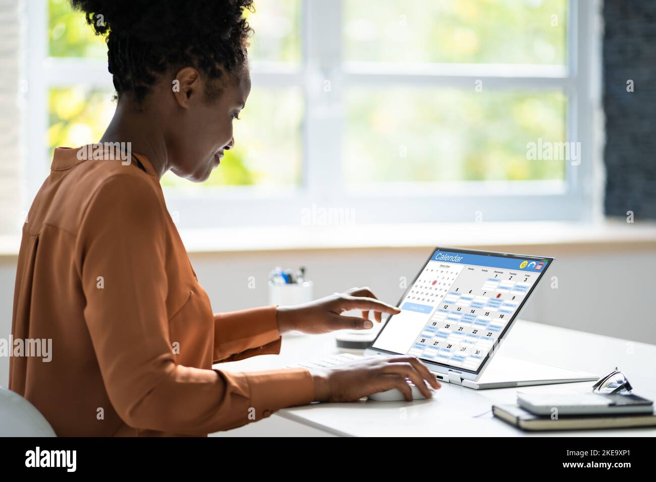Digital Electronic Calendar Event Appointment On Screen Stock Photo - Alamy