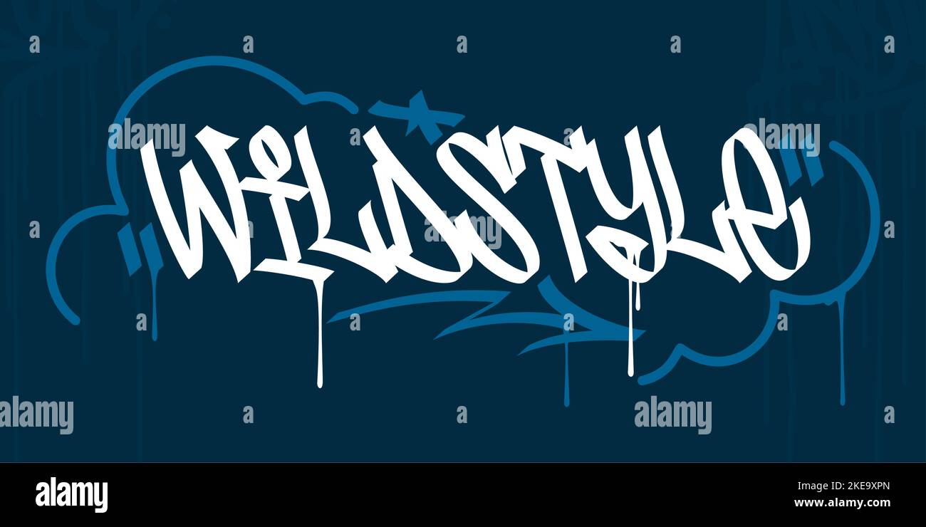 Abstract Hip Hop Hand Written Urban Street Art Graffiti Style Word ...