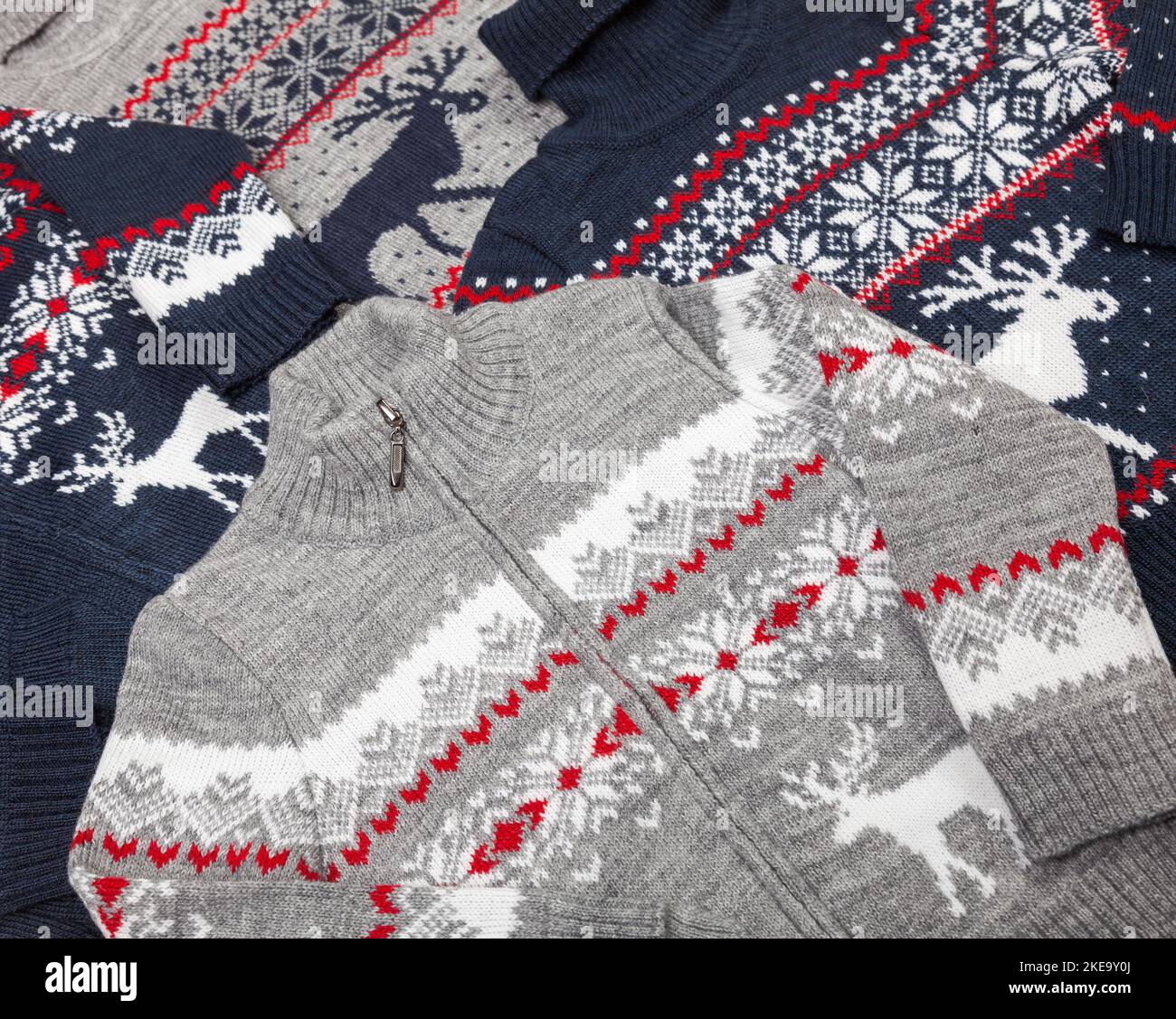 Various children's knitted Scandinavian style wool cardigans with ...