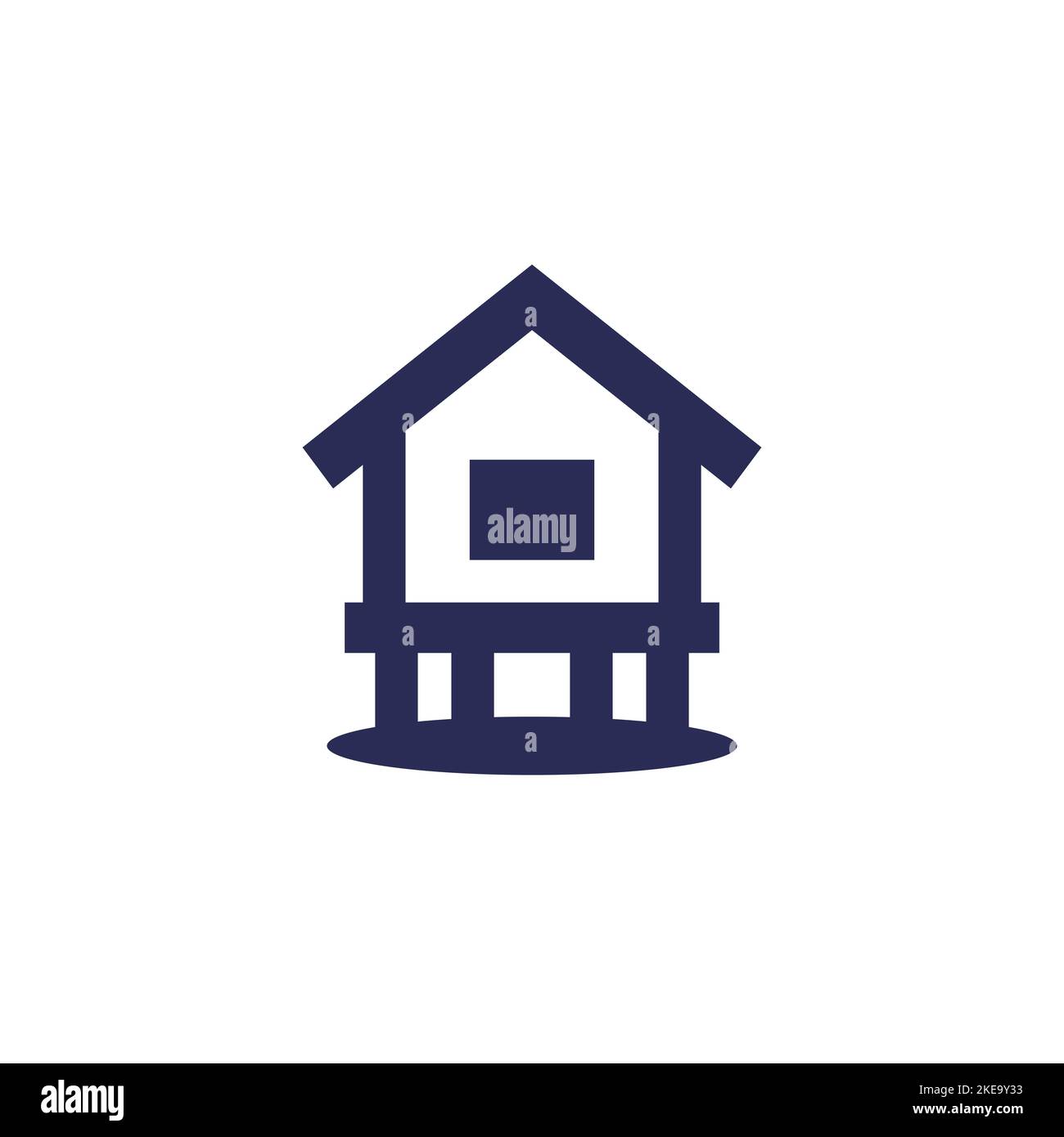 Sign on stilts Stock Vector Images - Alamy