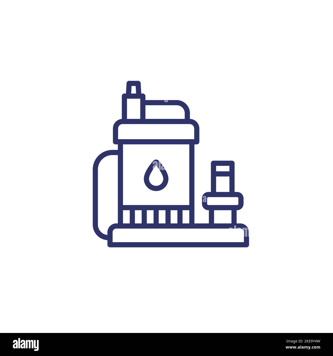 sump pump line icon on white, vector Stock Vector Image & Art - Alamy