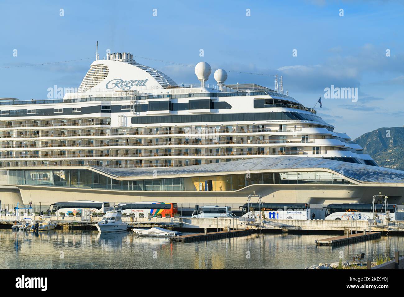cruise ship docks at the maritime station of salerno Stock Photo - Alamy