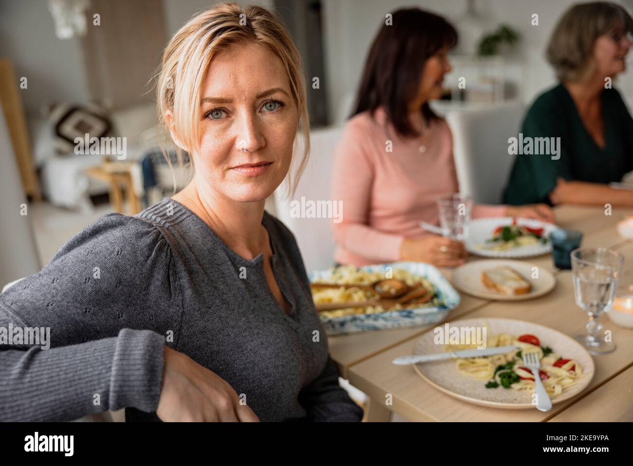 Woman having supper hi-res stock photography and images - Alamy