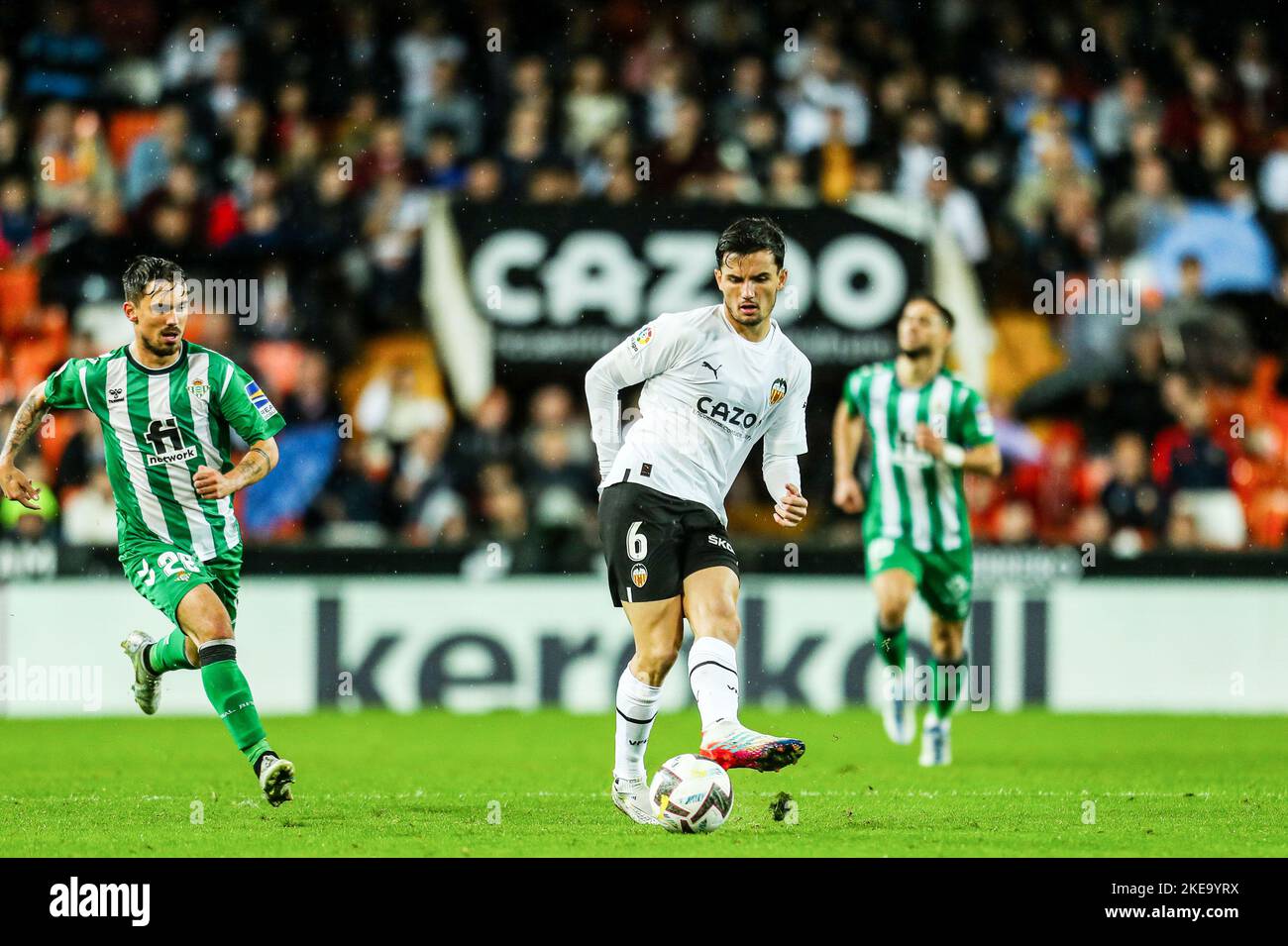 Hugo Guillamon of Valencia during the Spanish championship La Liga ...