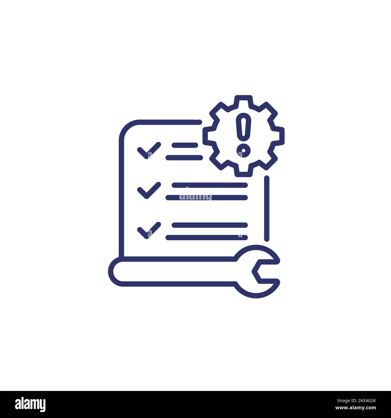 Maintenance check list Stock Vector Images - Alamy