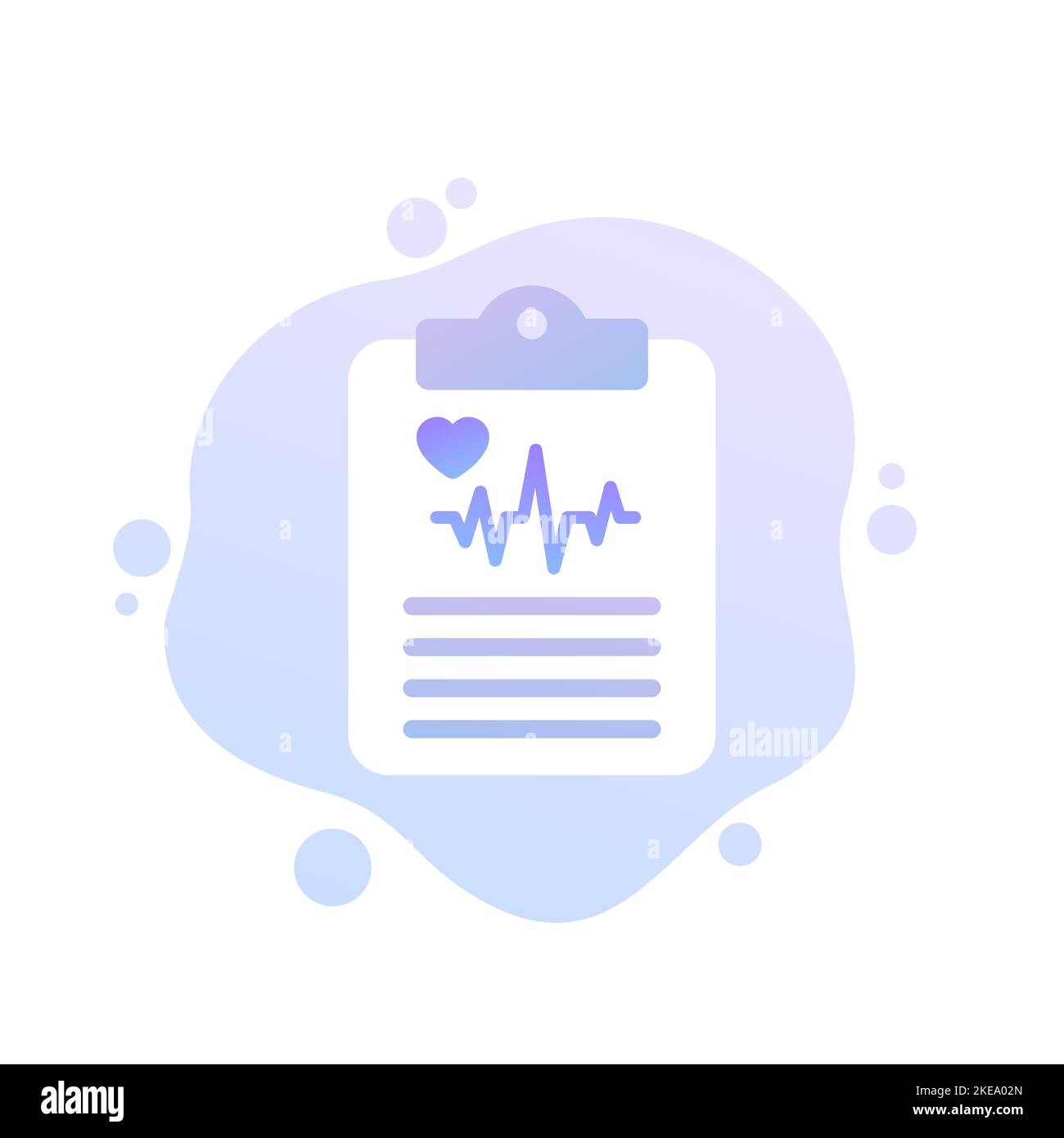cardiogram, heart diagnosis report vector Stock Vector Image & Art - Alamy