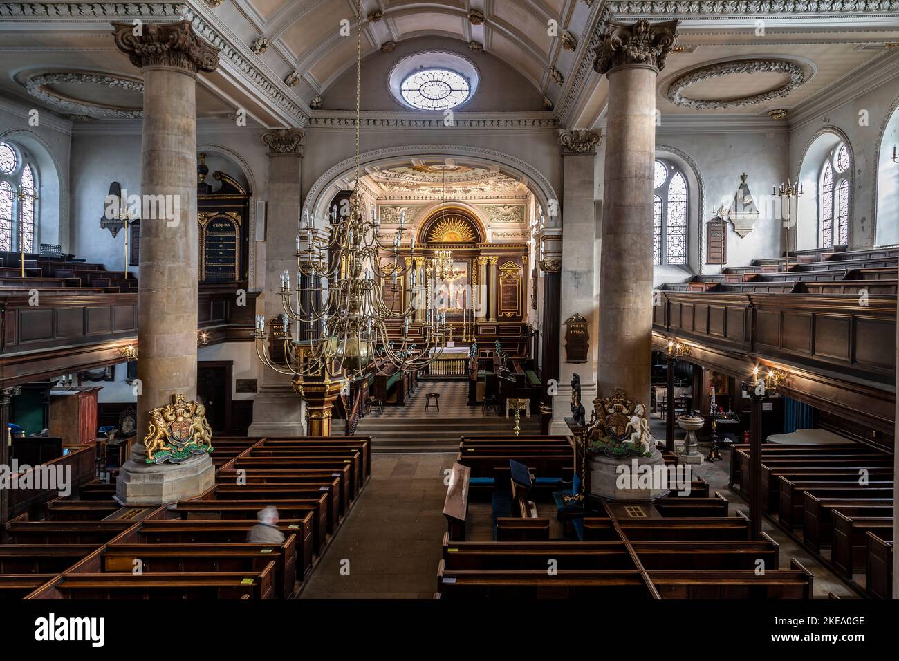 The Interior of All Saints Church in Northampton town centre, England ...
