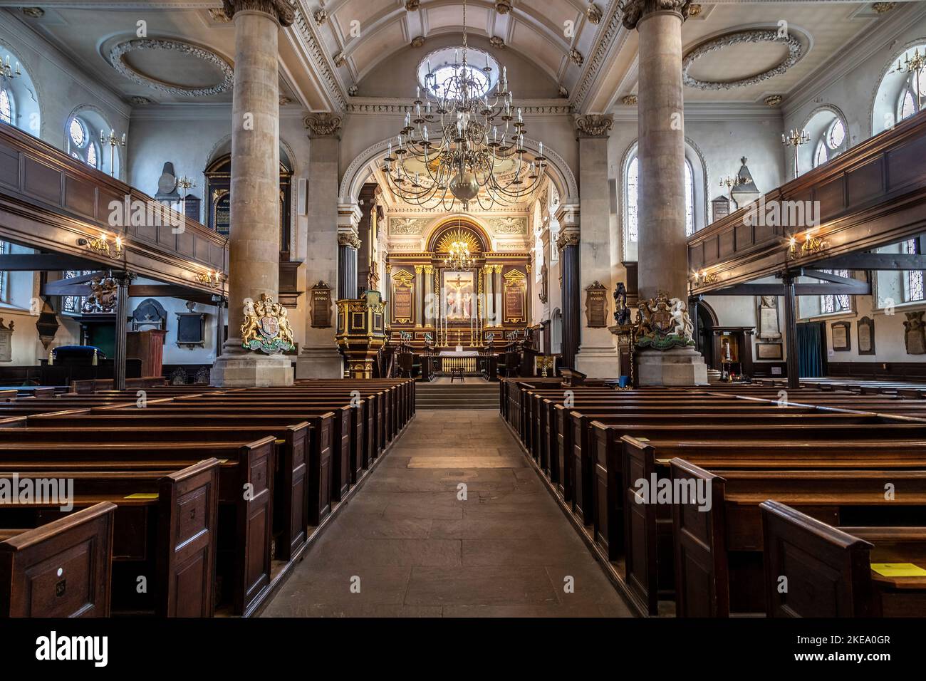 The Interior of All Saints Church in Northampton town centre, England ...