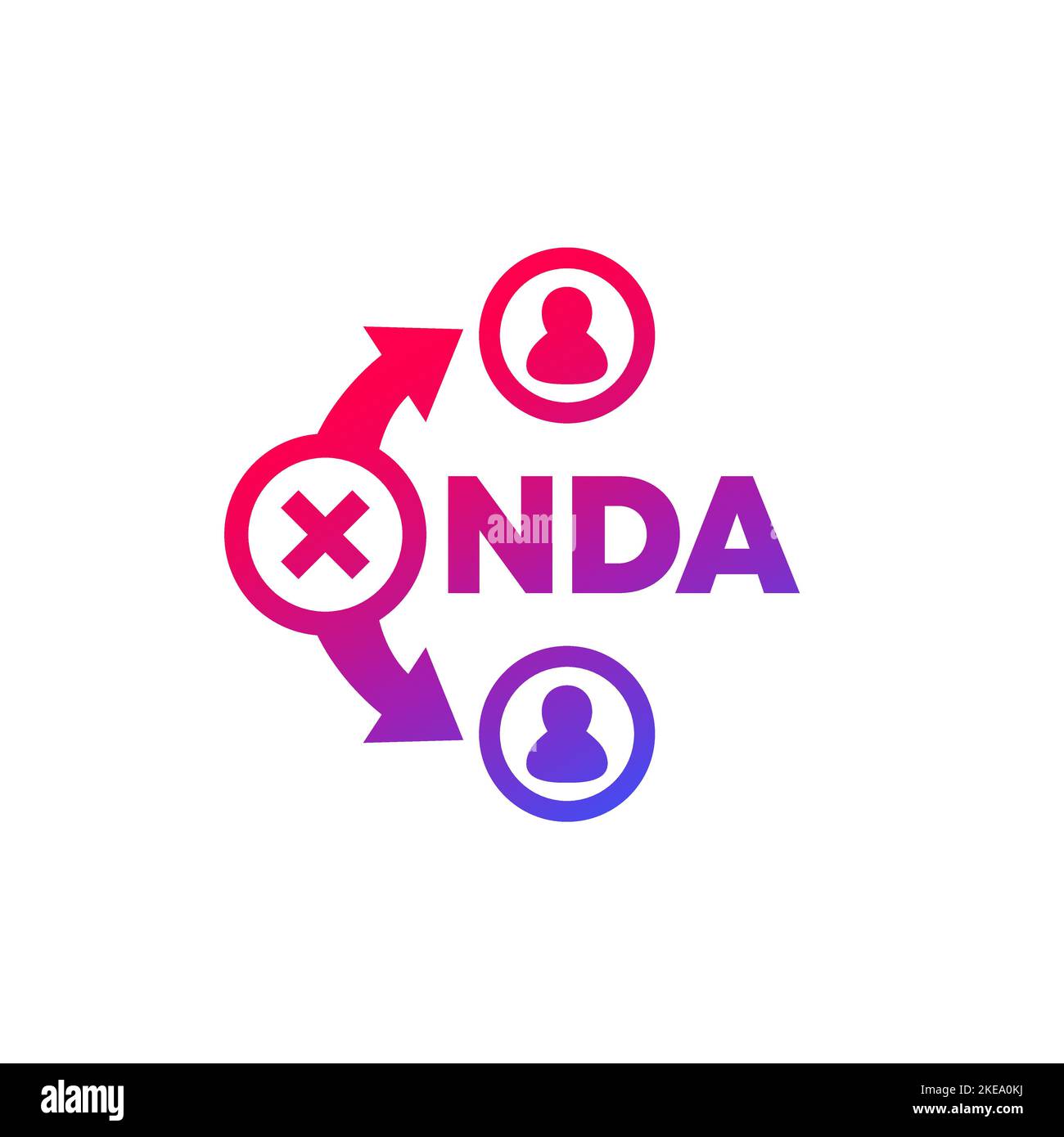 NDA icon with people, vector Stock Vector Image & Art - Alamy