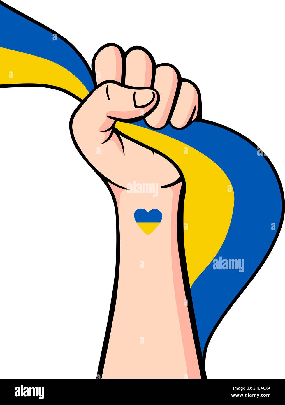 Save Ukraine demonstration, Stop War peaceful protest poster. Human arm ...