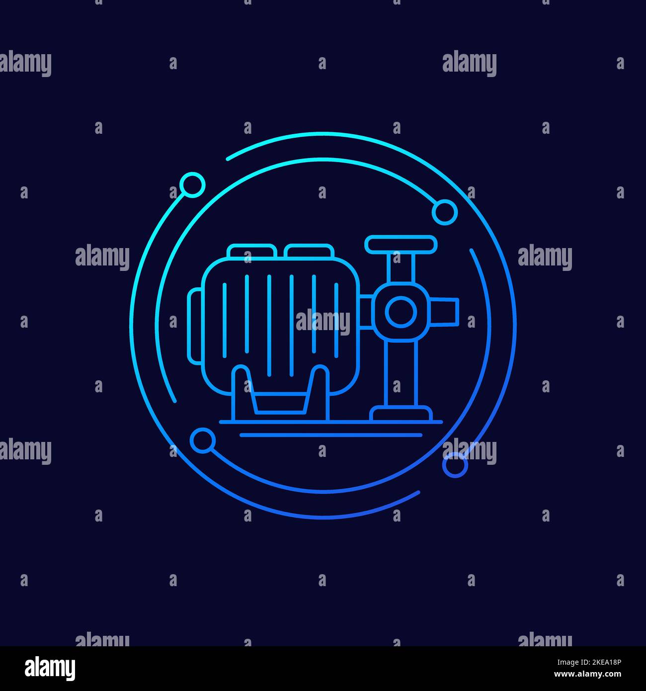 water pump icon, linear design Stock Vector Image & Art - Alamy