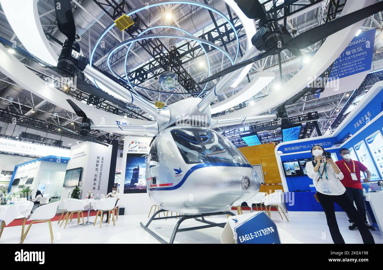 The autopilot manned aircraft make its debut at the 2022 China ...
