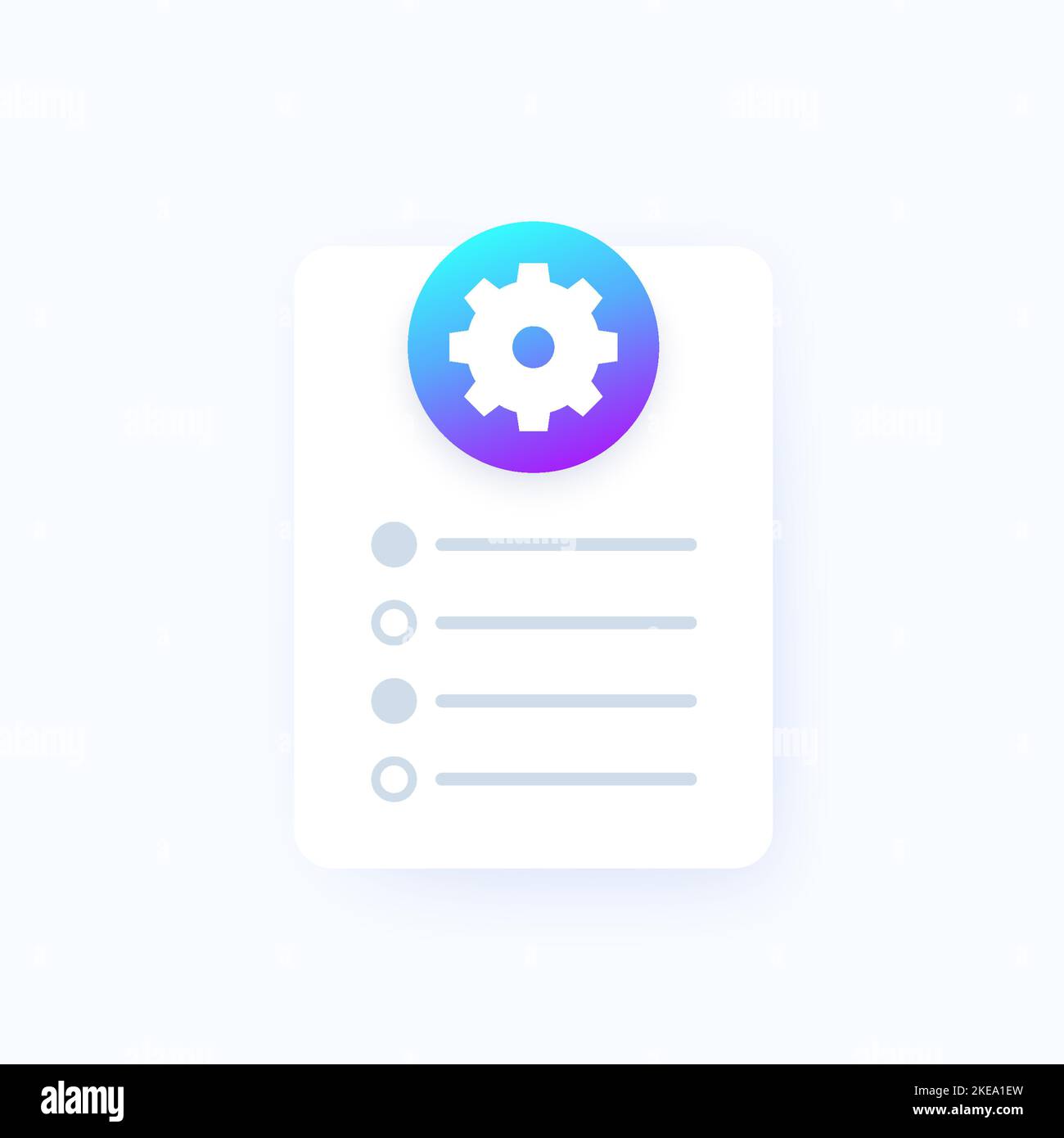 maintenance list form, vector design Stock Vector Image & Art - Alamy