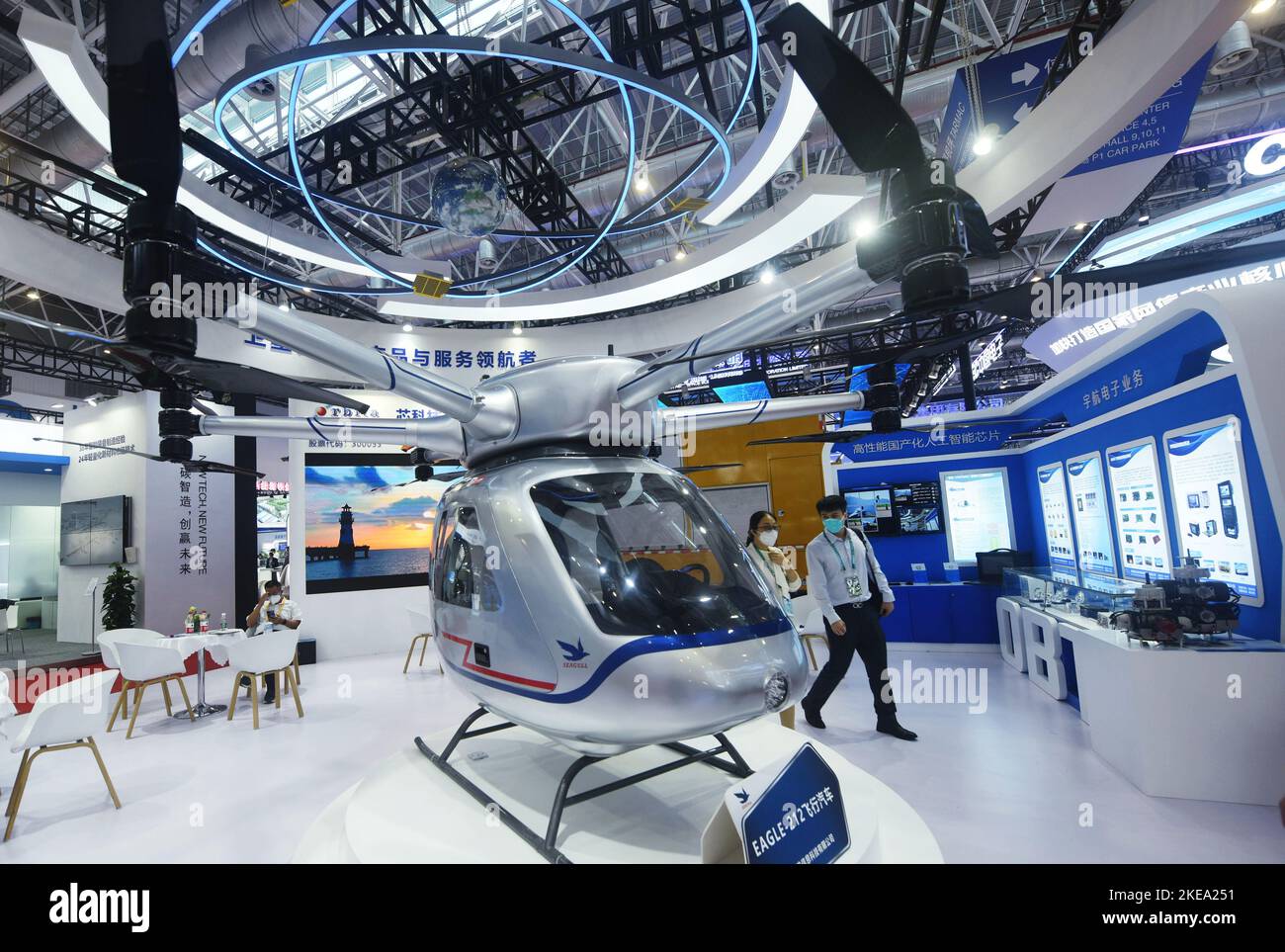 The autopilot manned aircraft make its debut at the 2022 China ...