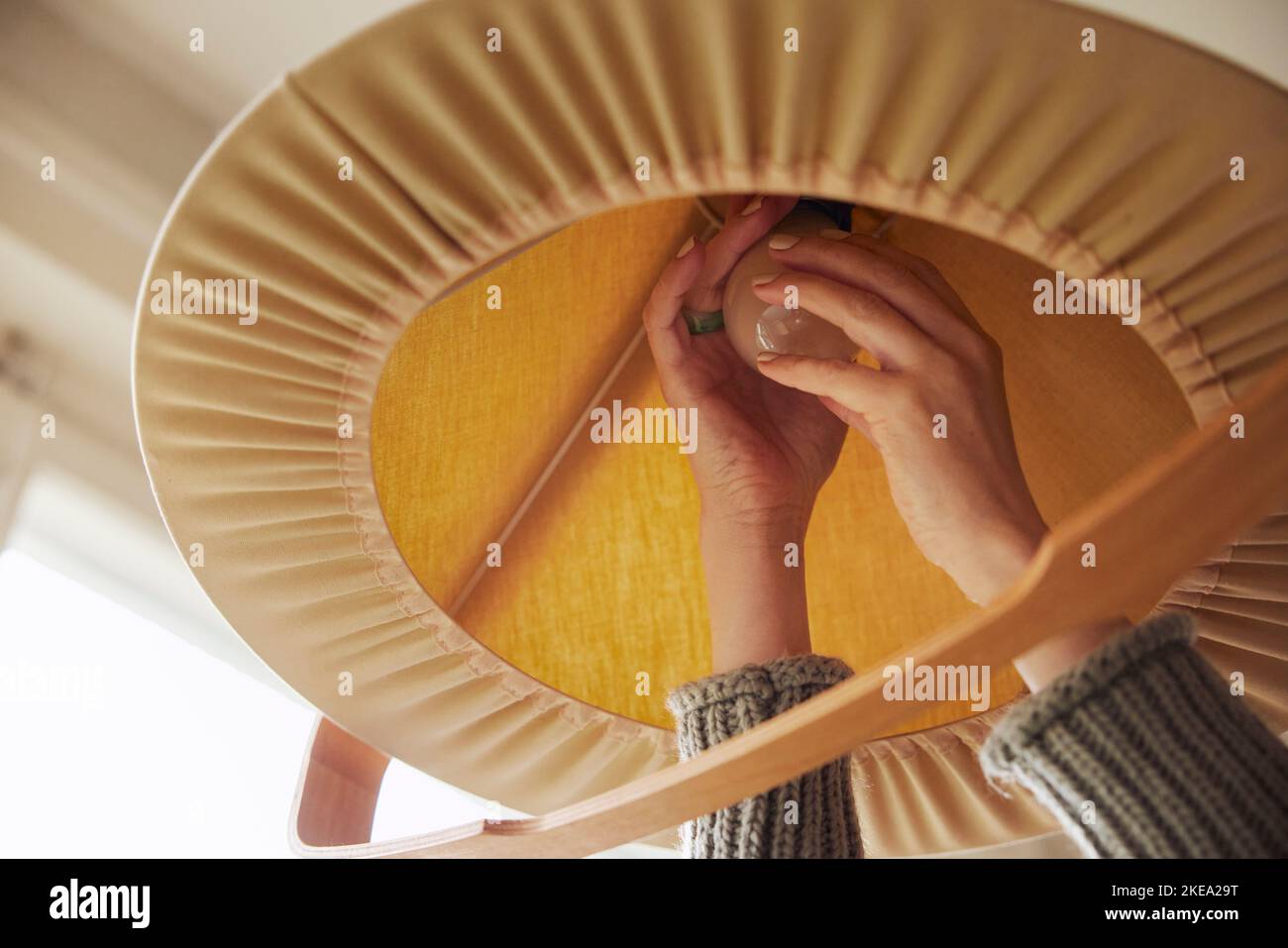 Changing electric lamp hi-res stock photography and images - Alamy