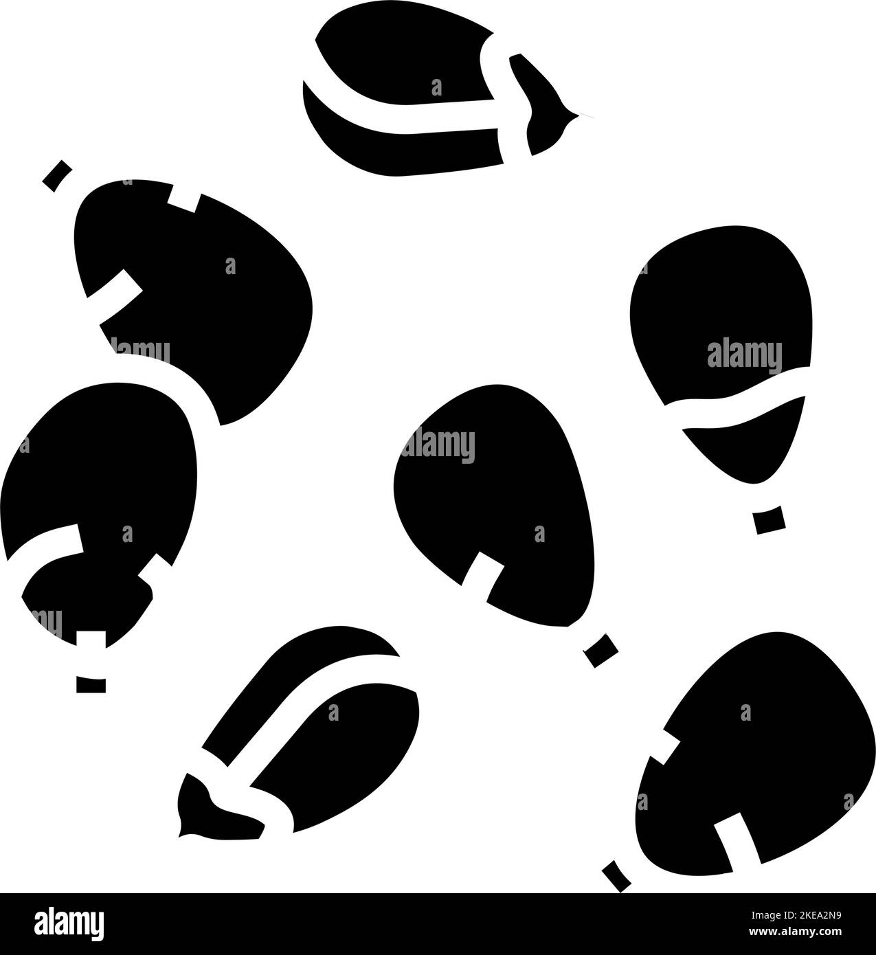 seed grain corn glyph icon vector illustration Stock Vector Image & Art ...