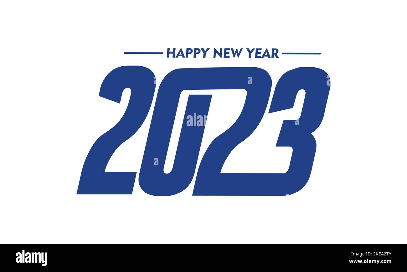 Happy New Year 2023. Logo concept for new year calendar and office ...