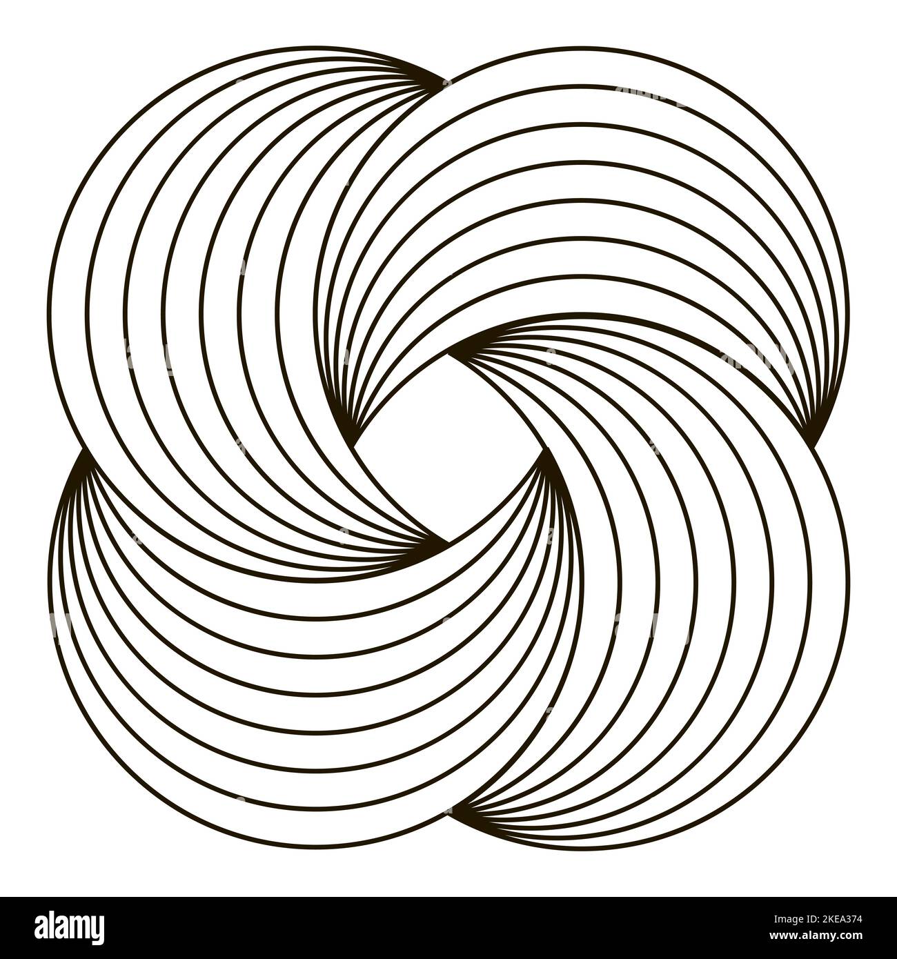 Circle Line Icon Isolated on White Background Stock Photo - Alamy