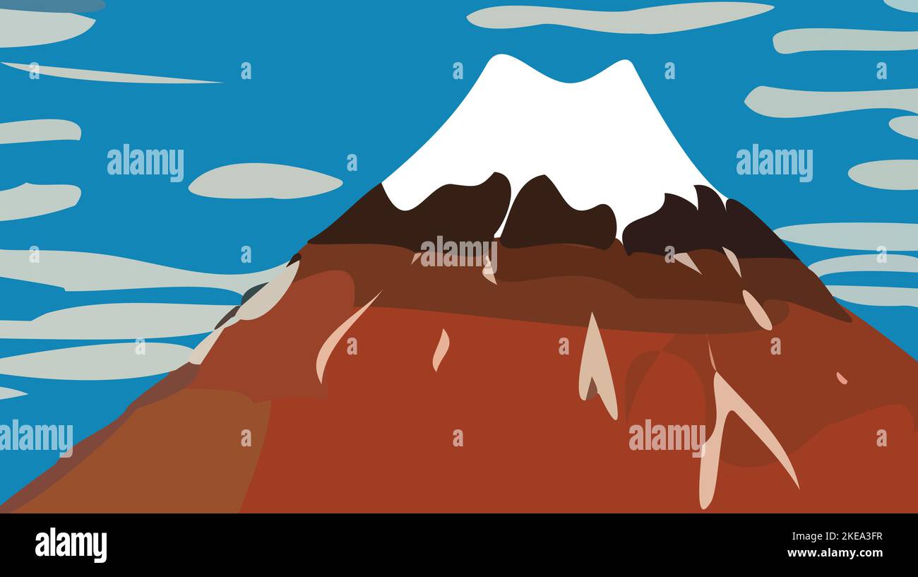 Volcanoes mountains Stock Vector Images - Alamy