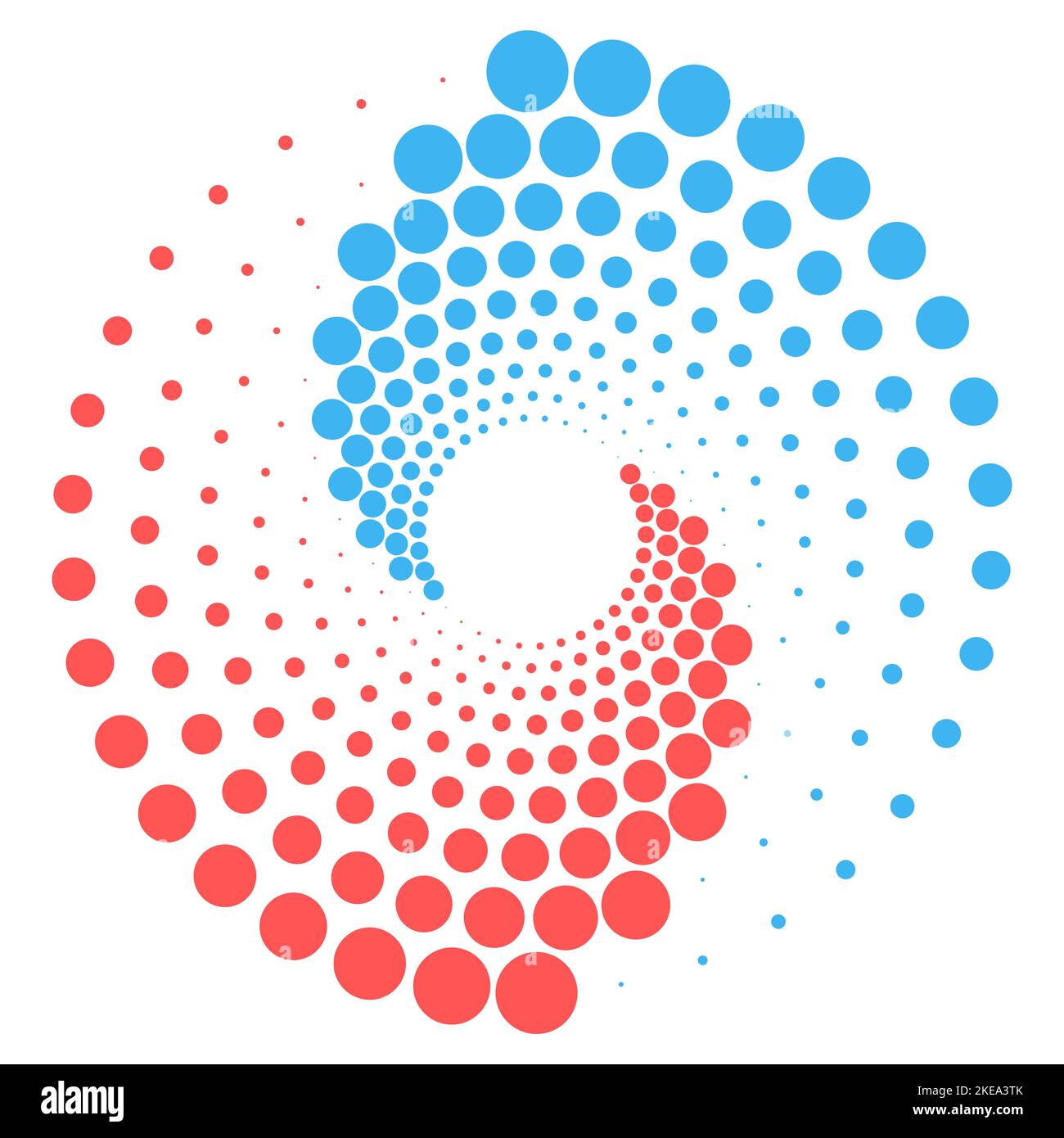 Circle Dotted Colorful Icon Isolated on White Background Stock Vector ...