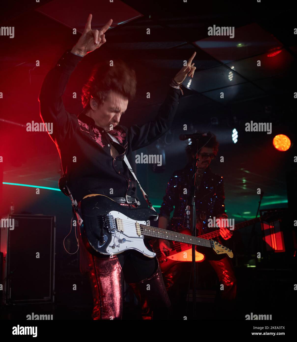 UK Rockers The Darkness, Performing live at Hard Rock Hell XV, November ...