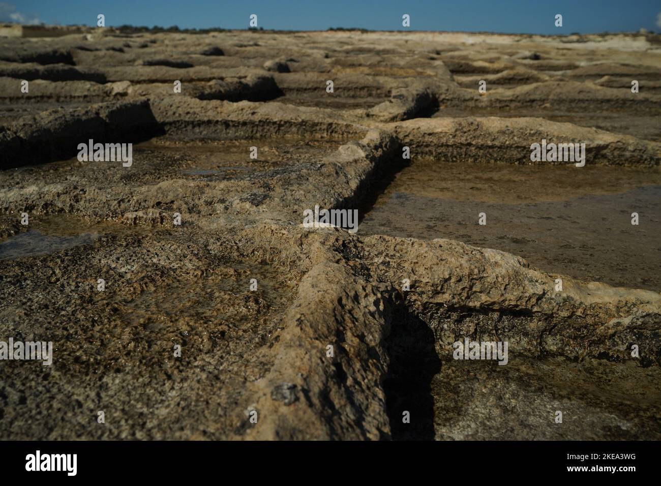 saint peter pools Malta rock formation hole on rocks view Stock Photo ...