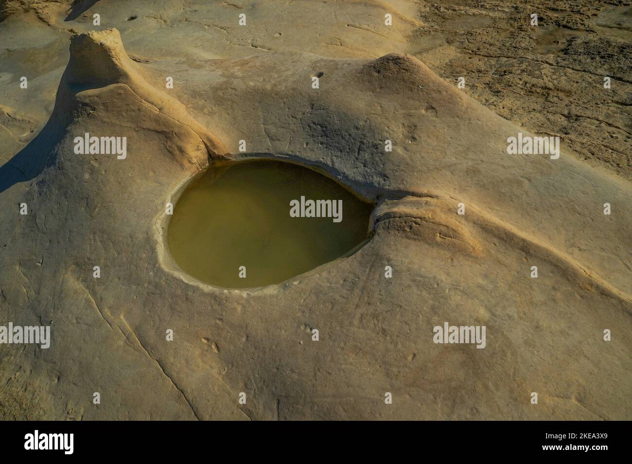 saint peter pools Malta rock formation hole on rocks view Stock Photo ...