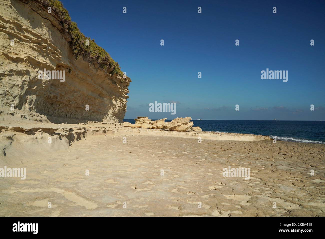 saint peter pools Malta rock formation hole on rocks view Stock Photo ...