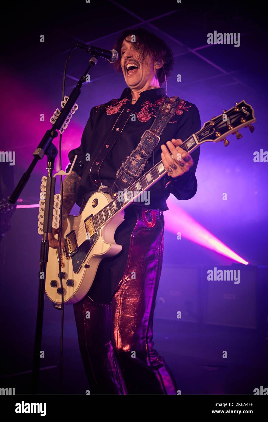 UK Rockers The Darkness, Performing live at Hard Rock Hell XV, November ...