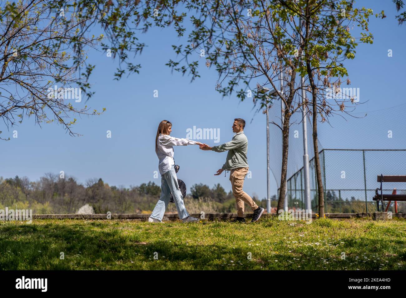 Young man dancing fooling around hi-res stock photography and images ...