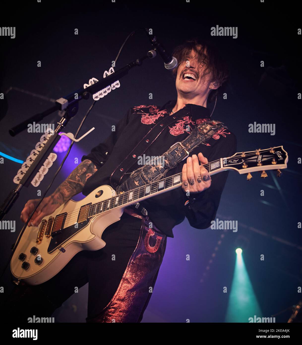 UK Rockers The Darkness, Performing live at Hard Rock Hell XV, November ...