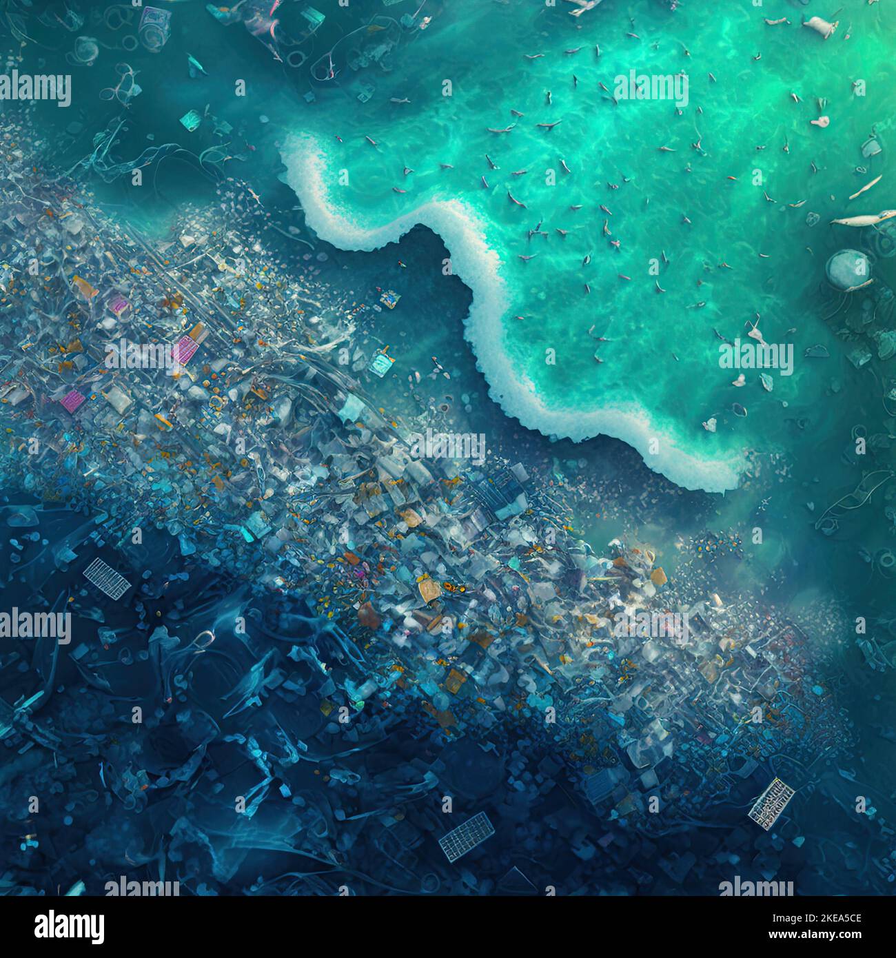 Great Pacific Garbage Patch From Space Great Pacific Garbage Patch From Space