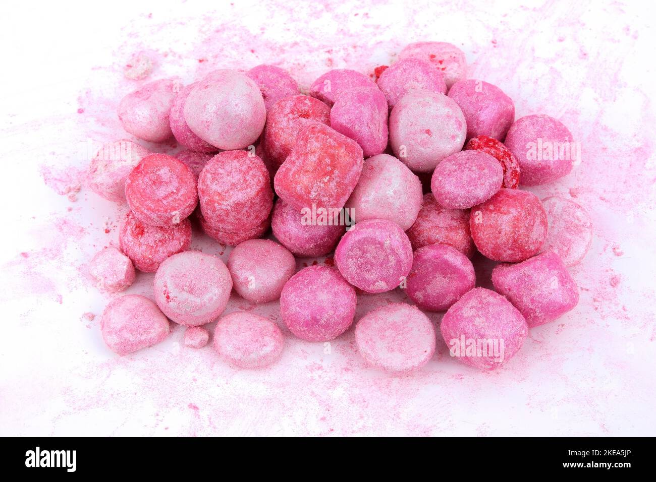 Blush balls white background hi-res stock photography and images - Alamy