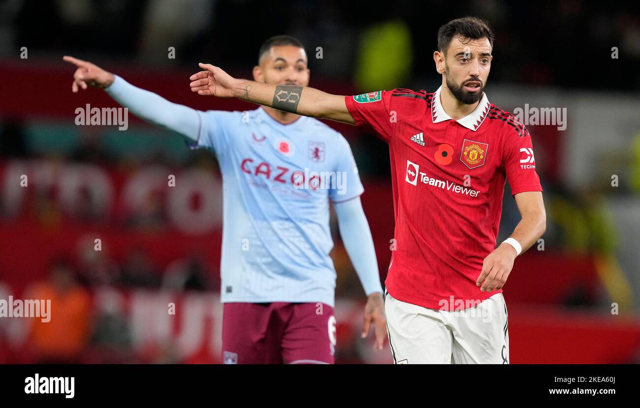 Manchester, England, 10th November 2022. Bruno Fernandes of Manchester ...