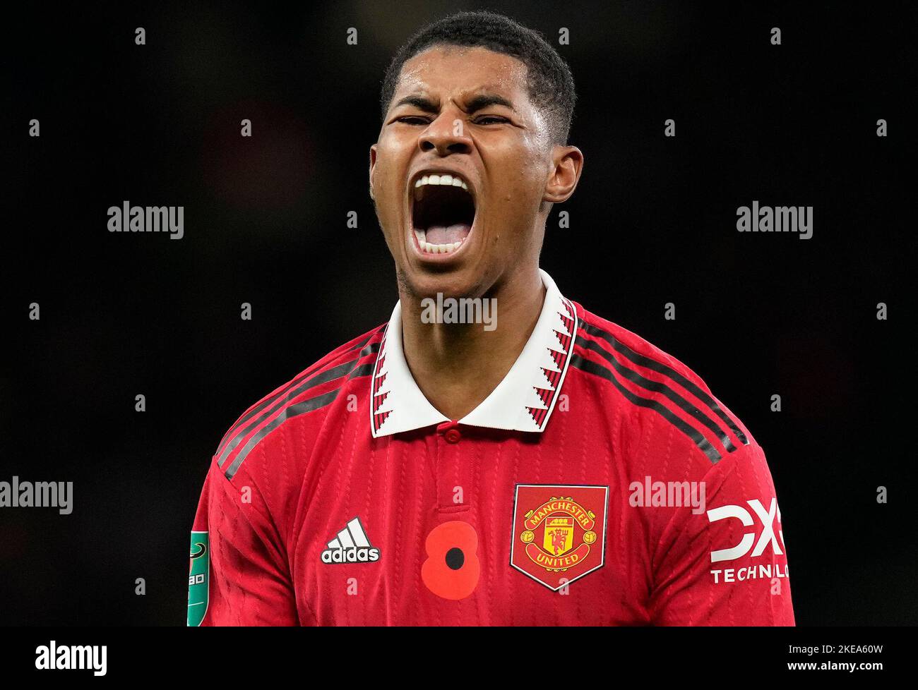 Marcus rashford 2021 old trafford hi-res stock photography and images ...
