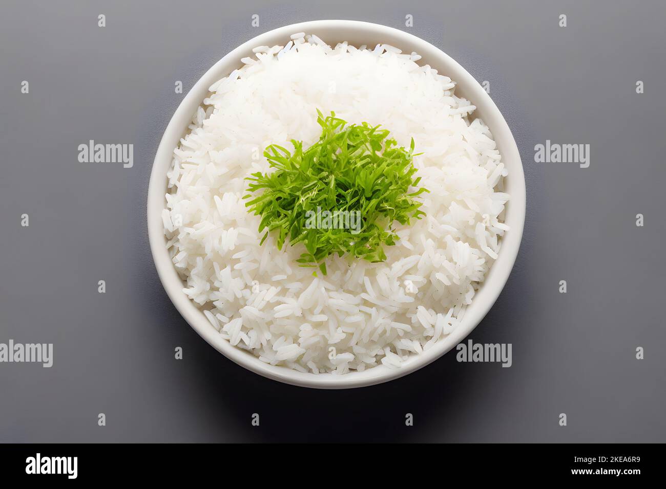 a cup of cooked rice, rice is a staple food high in carbohydrates Stock ...