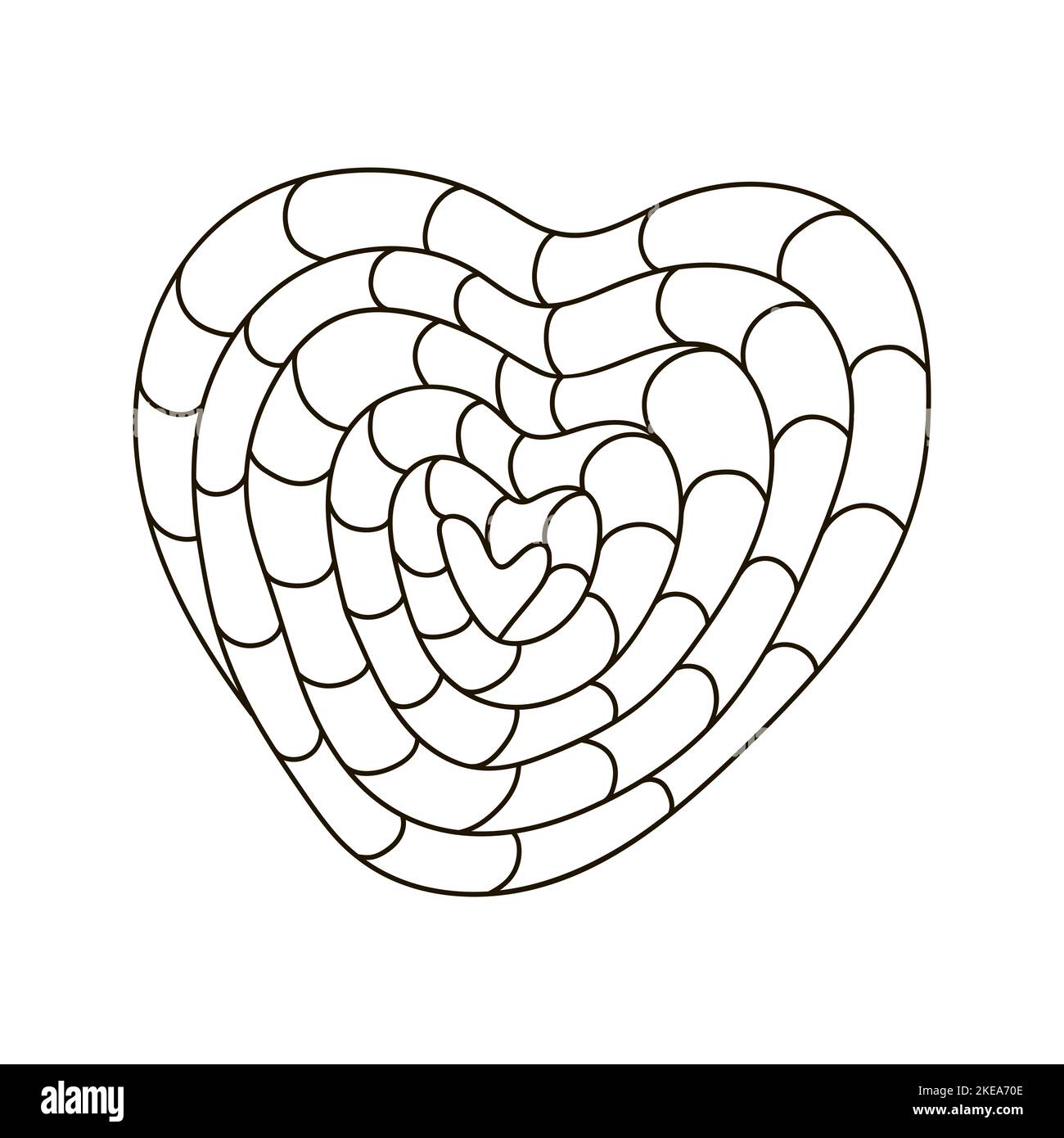 Marine inhabitants and design elements. Illustration in hand draw style ...