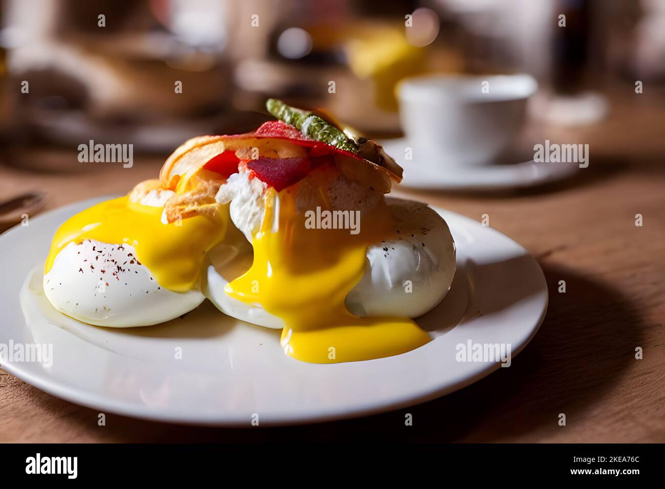 eggs benedict, traditional english breakfast food item Stock Photo - Alamy