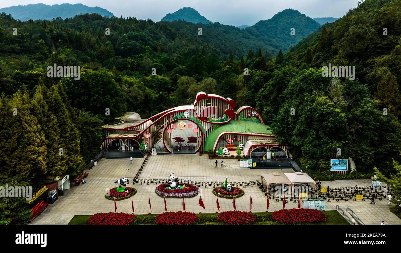 In this undated photo taken from aerial view shows the Panda Valley in ...