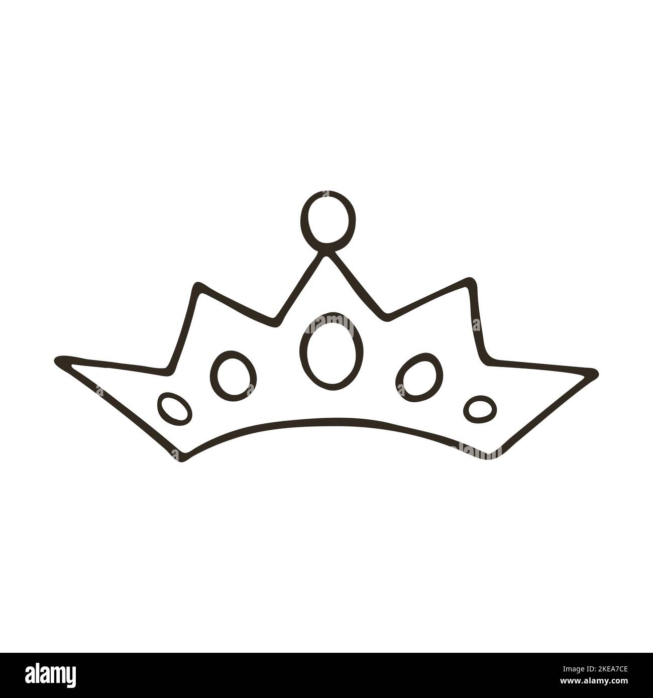 Crown. Fabulous illustrations and design elements. Illustration in hand ...