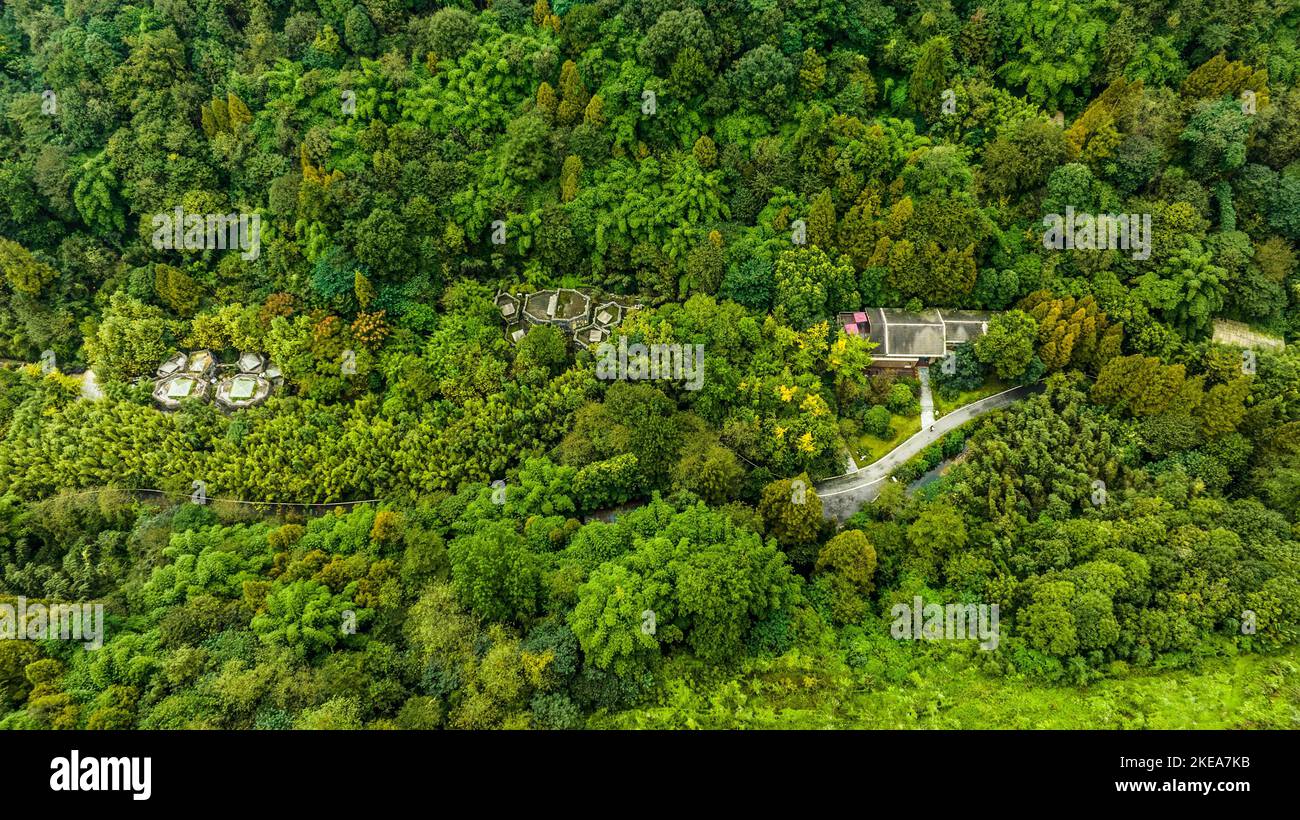 In this undated photo taken from aerial view shows the Panda Valley in ...