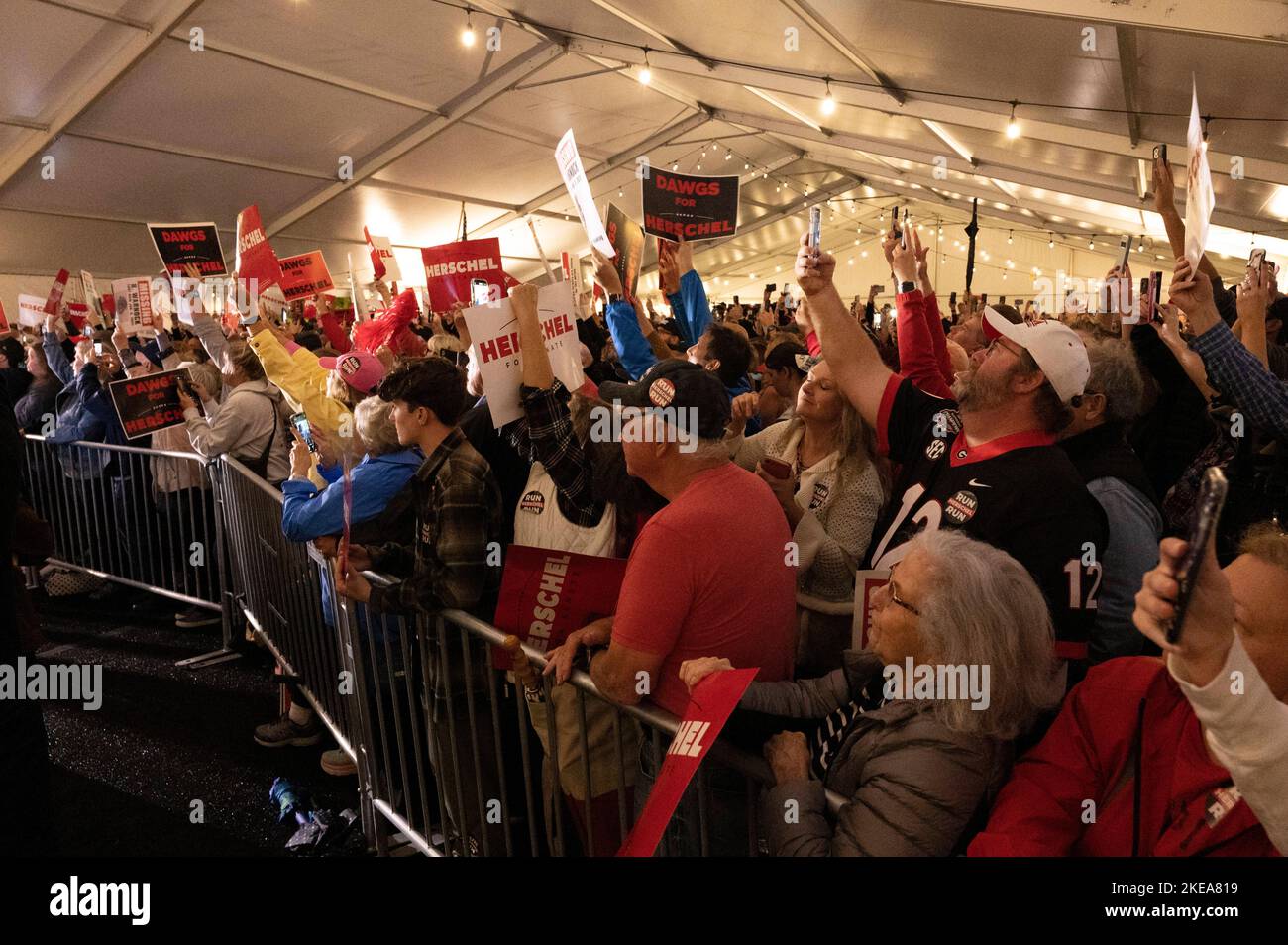 Canton, Georgia, USA. 10th Nov, 2022. HERSCHEL WALKER, Republican ...