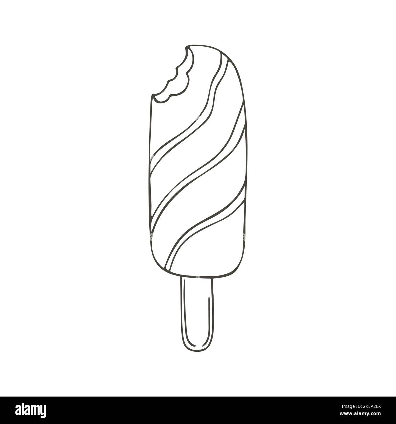 Monochrome graphic element for your design. Illustration in hand draw ...