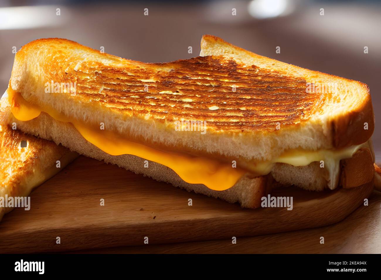grilled cheese, yummy and fatty breakfast food item Stock Photo - Alamy