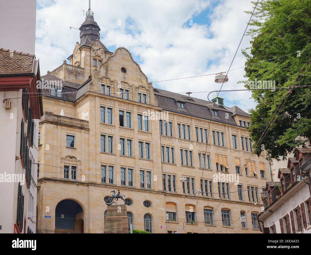 BASEL, SWITZERLAND, JULY 7, 2022: historical Buildings in the city ...