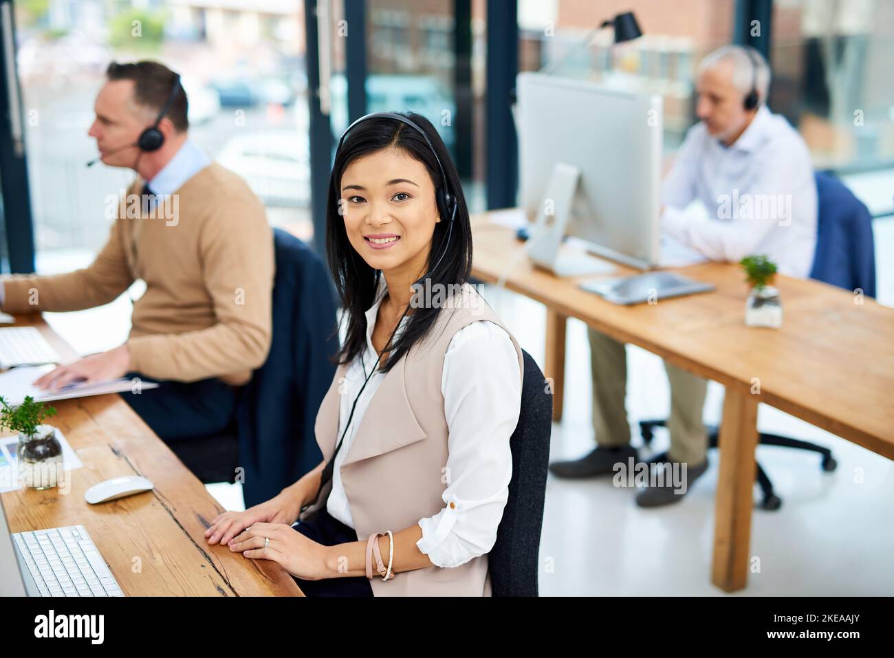 Im always ready to help. Cropped portrait of a young businesswoman ...