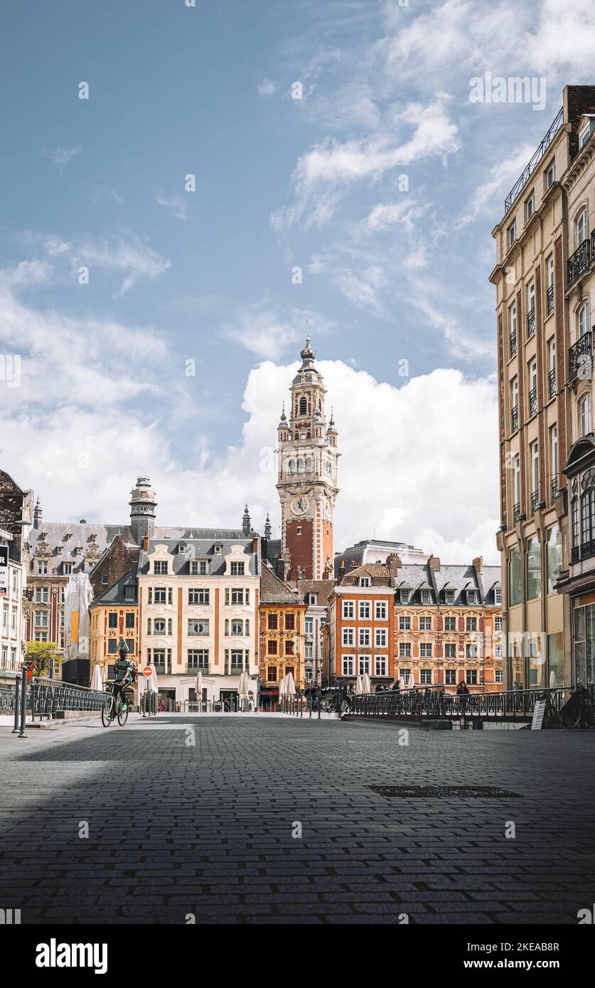 View on the Grand Place of Lille Flanders France Generalle de Gaulle ...