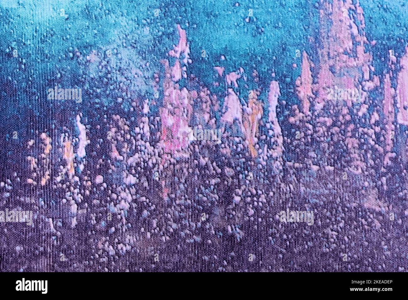 Abstract art background dark blue and purple colors. Watercolor ...