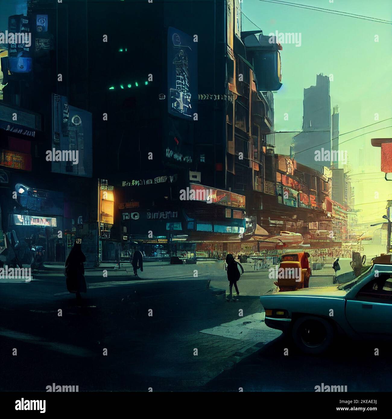 2077 cyberpunk hi-res stock photography and images - Alamy